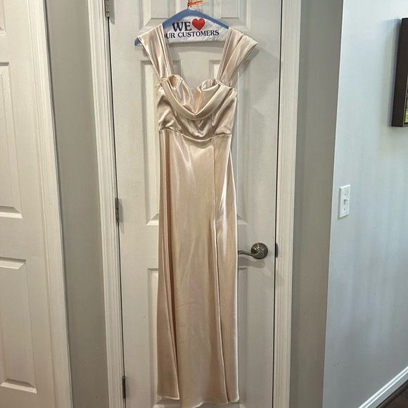 Birdy Grey | Dresses | Champagne Birdie Grey Bridesmaid Xs Mia Shiny ...